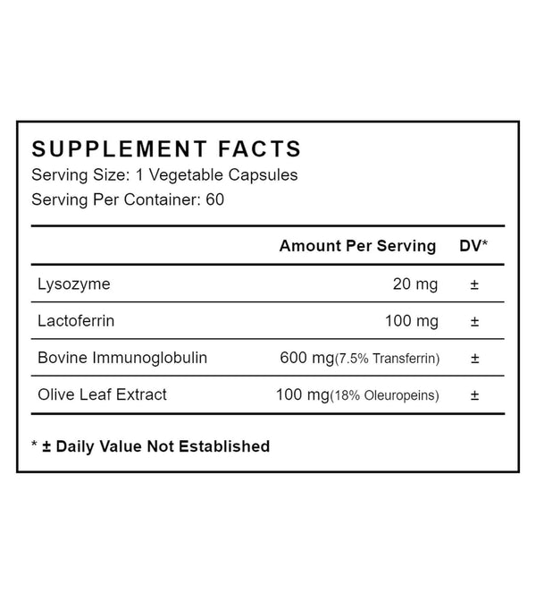 Lactoferrin, Lysozyme, Bovine IgG Supplement | ImmunoCillin